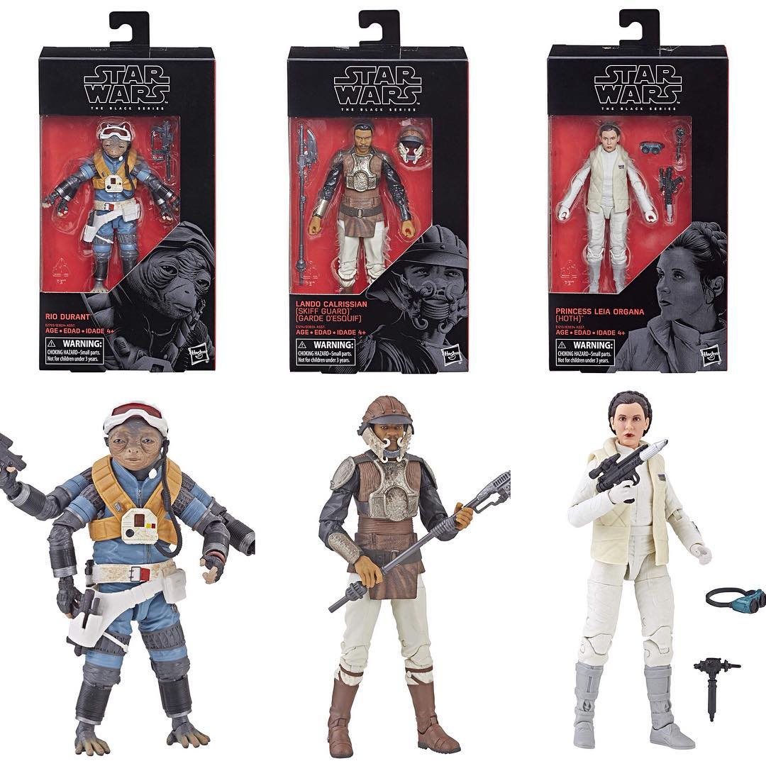 Black Series 6" Rio Durant, Leia (Hoth) und Lando (Skiff Guard) - alle ...